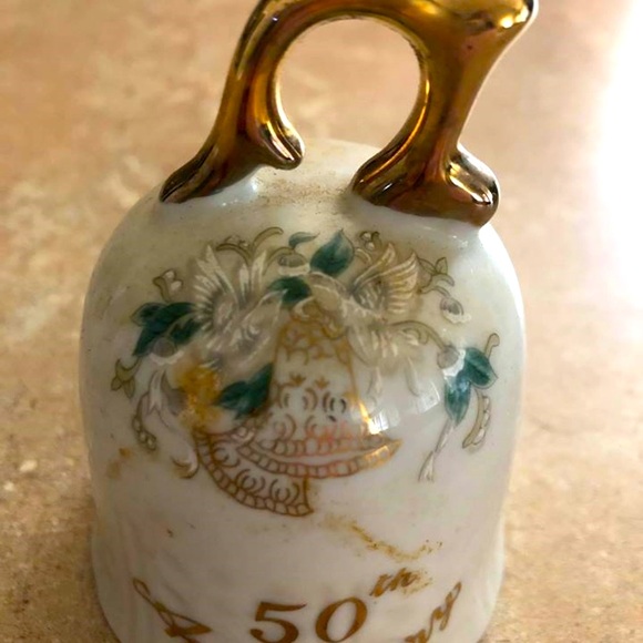 Lefton | Accents | Vintage Lefton Porcelain 5th Anniversary Bell Japan ...
